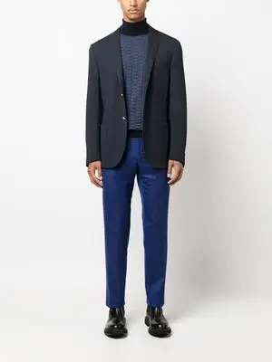Corneliani Textured-finish Single-breasted Blazer