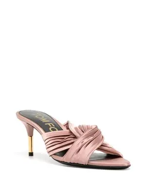 TOM FORD 75mm Knot-detail Sandals - Pink