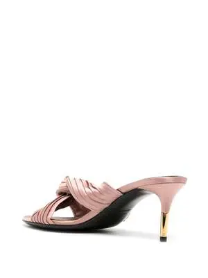 TOM FORD 75mm Knot-detail Sandals - Pink