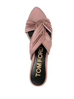 TOM FORD 75mm Knot-detail Sandals - Pink