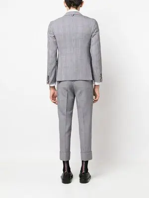 Thom Browne Check-pattern Single-breasted Blazer