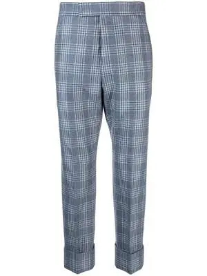 Thom Browne Backstrap Flannel Tailored Trousers