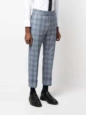 Thom Browne Backstrap Flannel Tailored Trousers