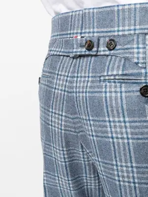 Thom Browne Backstrap Flannel Tailored Trousers