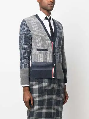 Thom Browne Check Jacquard Cardigan