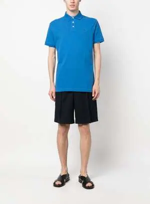 HACKETT LONDON Logo-embroidered Piqué Cotton Polo Shirt