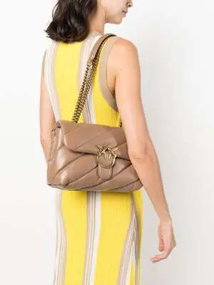 Pinko Love Puff Shoulder Bag - Brown