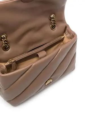 Pinko Love Puff Shoulder Bag - Brown