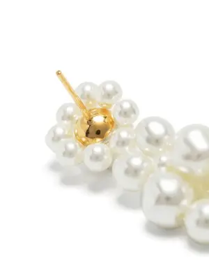 Simone Rocha Mini Cluster Faux-pearl Drop Earrings