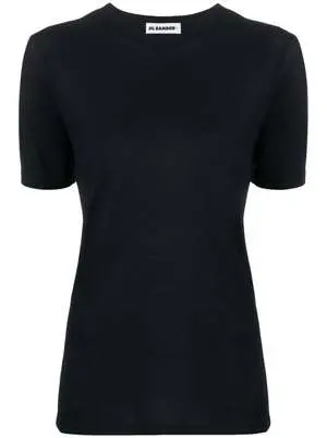 JIL SANDER Logo-print Cotton T-shirt - Blue
