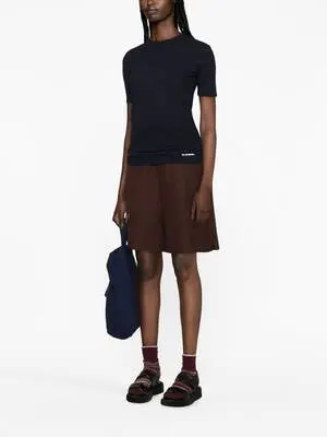 JIL SANDER Logo-print Cotton T-shirt - Blue
