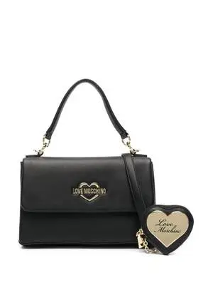 Moschino Hollies Logo-plaque Faux-leather Clutch