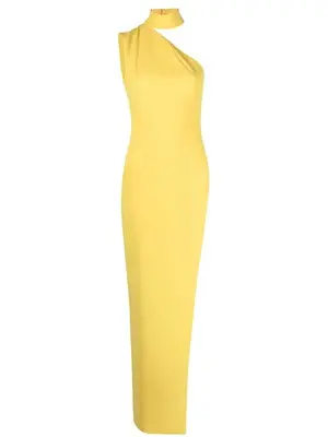 MONOT One-shoulder Side-slit Dress