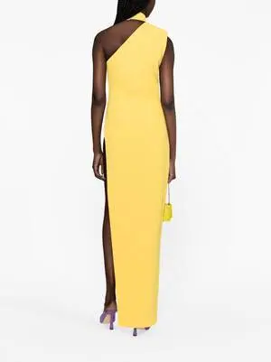 MONOT One-shoulder Side-slit Dress