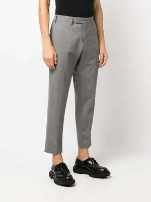 PT TORINO Cropped Tailored Trousers - Grey