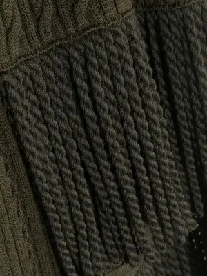 Roberto Cavalli Fringe Wool Scarf