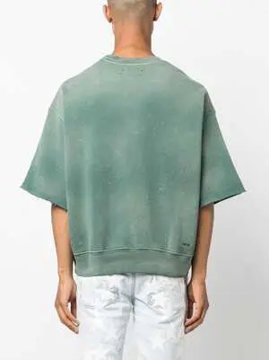 Amiri Vintage Ss Tiger-print Short-sleeve Sweatshirt