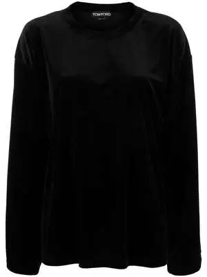 TOM FORD Velour Crewneck Sweatshirt