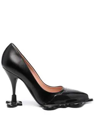 Moschino 100mm Sculpted Leather Pumps