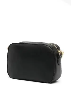Moschino Leather Camera Bag With Logo Plaque