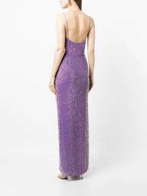 Retrofete Katya Sequin-embellished Gown
