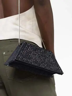 Amina Muaddi Superamini Yigit Embellished Clutch
