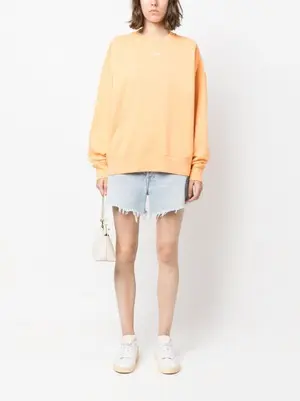 AUTRY Cotton Logo Print Sweatshirt - Orange