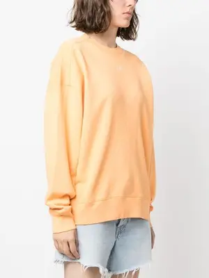 AUTRY Cotton Logo Print Sweatshirt - Orange