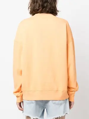 AUTRY Cotton Logo Print Sweatshirt - Orange
