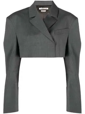 ALESSANDRO VIGILANTE Ribbed Cropped Blazer