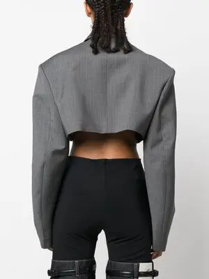 ALESSANDRO VIGILANTE Ribbed Cropped Blazer
