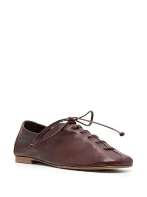 Hereu Plegada Leather Derby Shoes - Brown