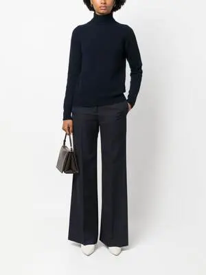 DRUMOHR Roll-neck Wool Jumper - Blue
