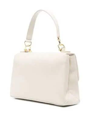 Moschino Logo Lettering Faux Leather Tote Bag
