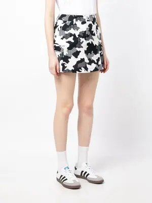 PEARLY GATES Camouflage-print Mini Skirt - Black