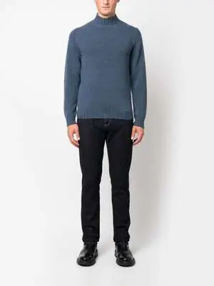 Fedeli High-neck Long-sleeve Jumper