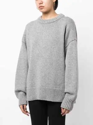THE ROW Drop-shoulder Jumper - Grey