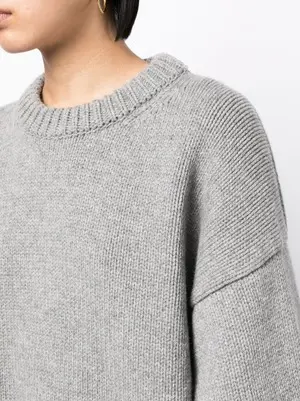 THE ROW Drop-shoulder Jumper - Grey