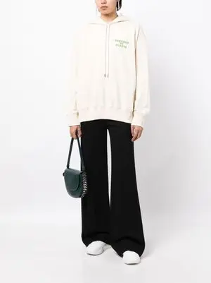 Stella McCartney Slogan-print Drawstring Cotton Hoodie