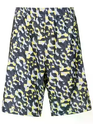 AMIR SLAMA Geometric Print Bermuda Shorts
