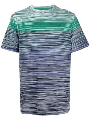 Missoni Gradient-effect Striped Cotton T-shirt