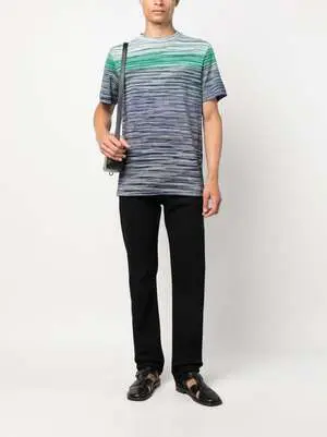 Missoni Gradient-effect Striped Cotton T-shirt