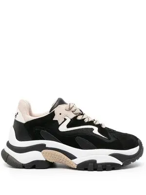 Ash Panelled Low-top Sneakers - Black