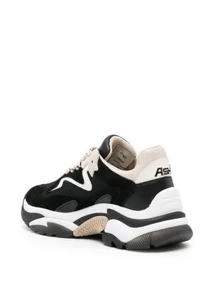 Ash Panelled Low-top Sneakers - Black