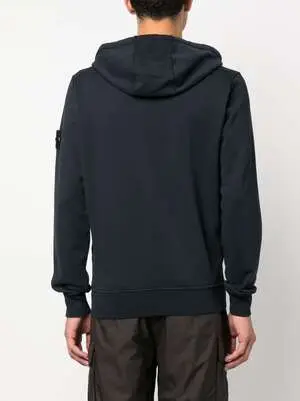 Stone Island Compass-badge Hoodie - Blue