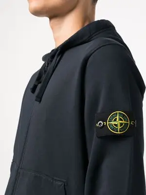 Stone Island Compass-badge Hoodie - Blue