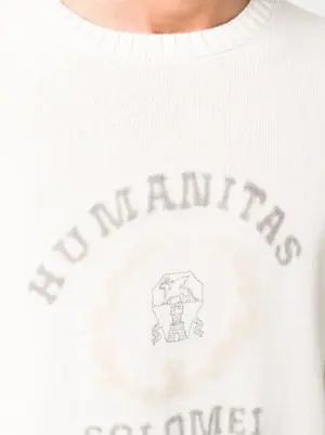 Brunello Cucinelli Logo-embroidered Cashmere Jumper