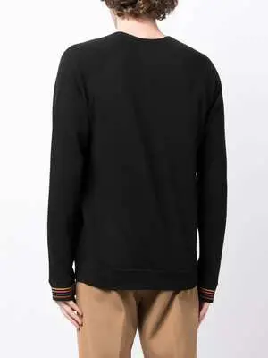 Paul Smith Contrasting Trim Sweatshirt - Black
