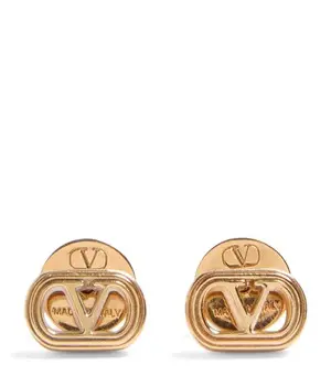Valentino Garavani Vlogo Signature Stud Earrings - Metallic