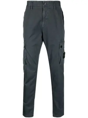 Stone Island Compass-patch Straight-leg Trousers